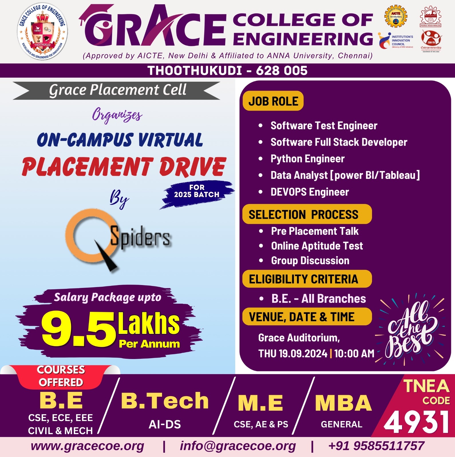 GRACE COLLEGE OF ENGINEERING
